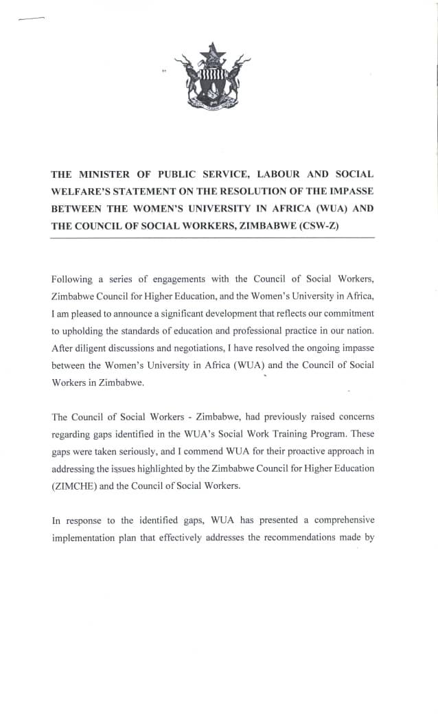 Women's University in Africa | WUA